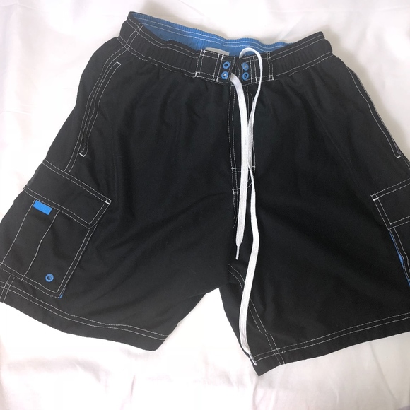 Speedo | Swim | Speedo Boy Boardshorts Med Blue Black | Poshmark